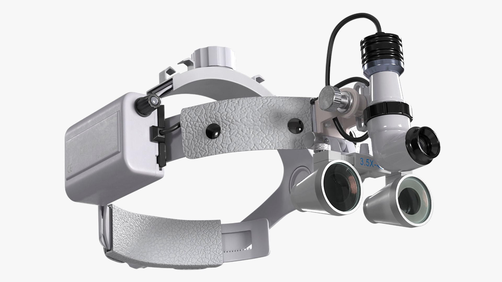 3D African Black Male Doctor With Surgical Headlight Loupe Rigged ...