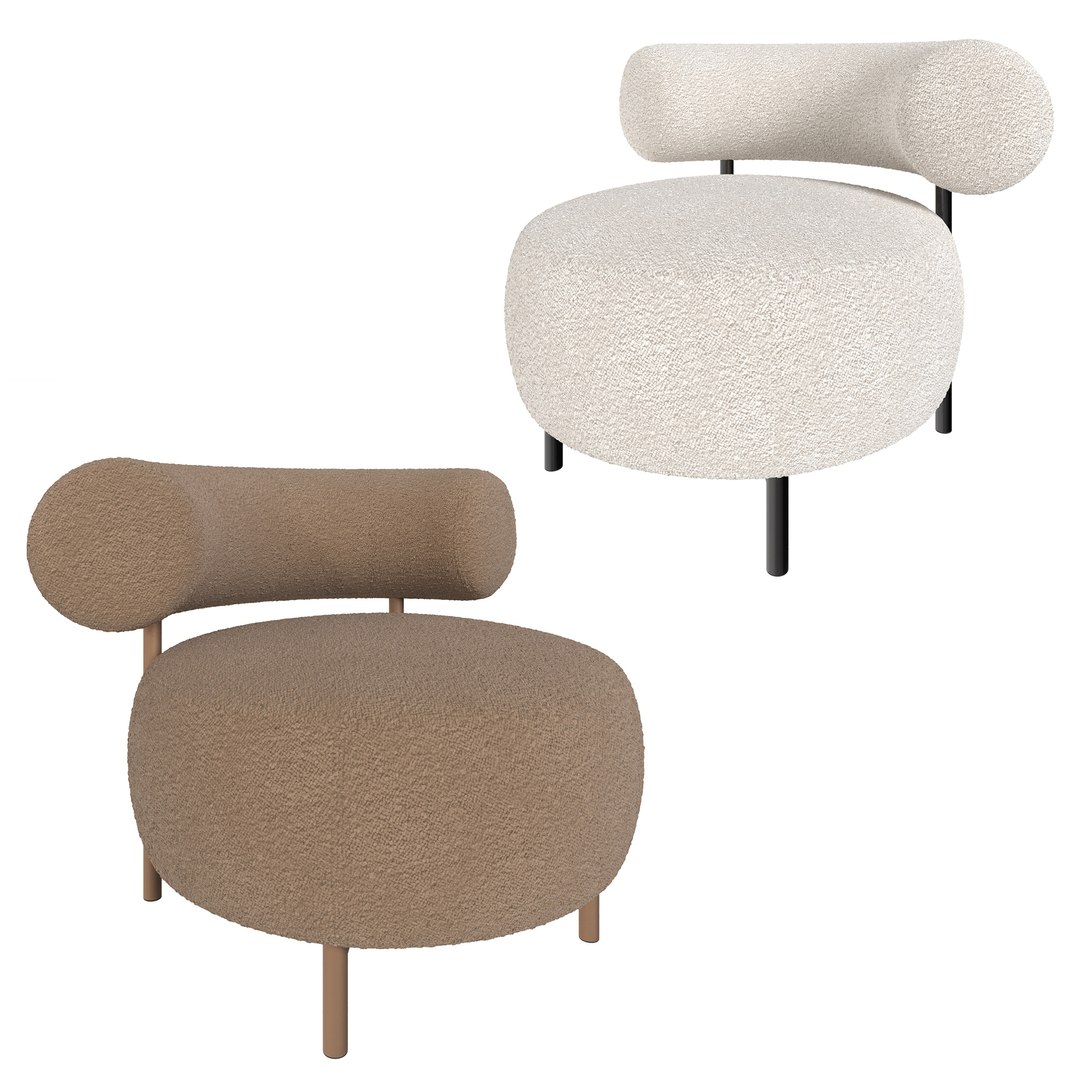 Armchair Bon Bon by Saloni Modelo 3D - TurboSquid 2077270