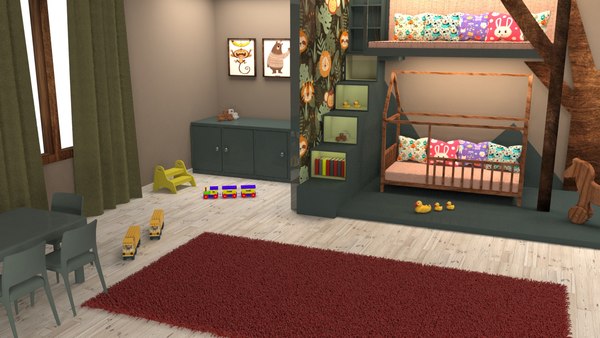 Children s room child 3D - TurboSquid 1692406