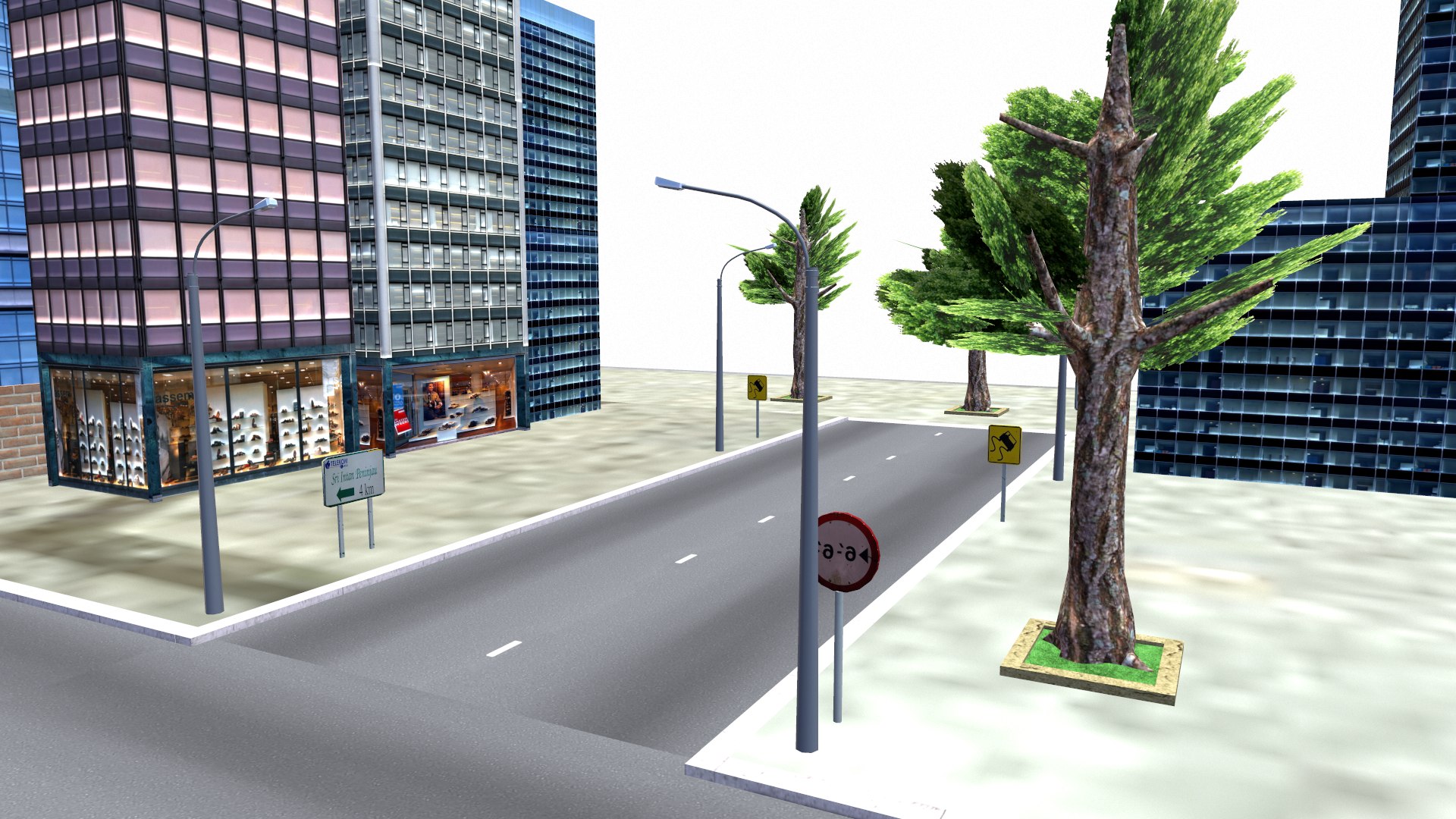 Lowpoly Ultra City Building 3D Model - TurboSquid 2344211