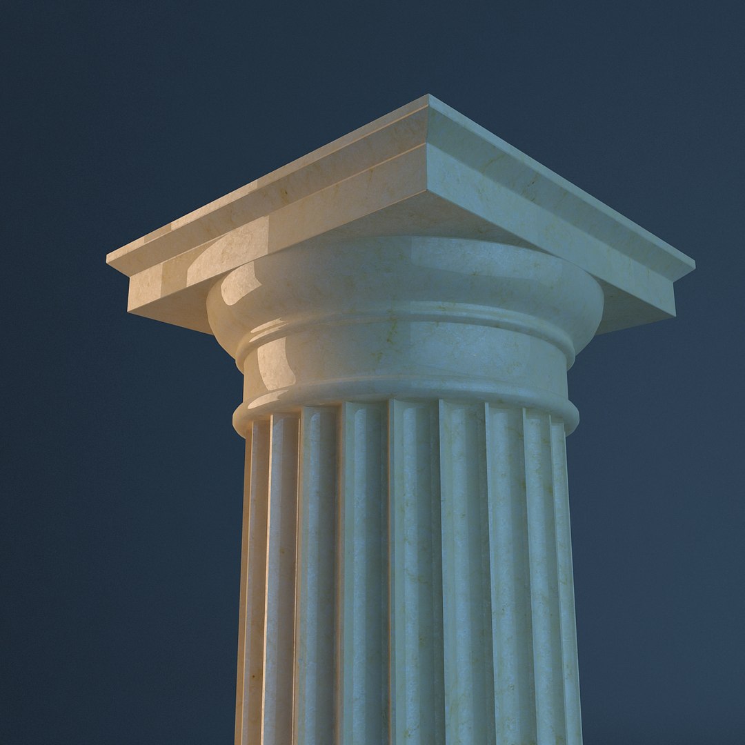 Column Hit Explosion 3d Model