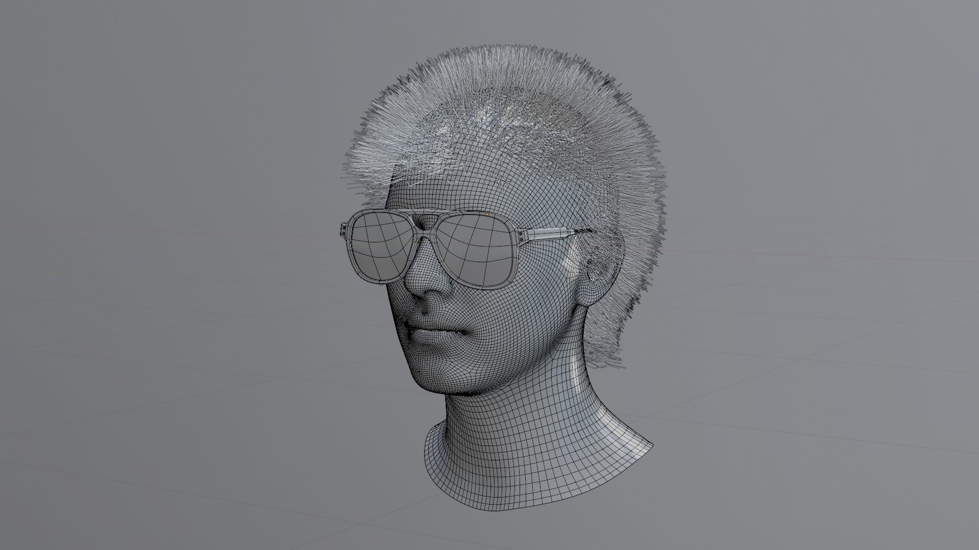 3D Stylish Man Face With Glasses Model - TurboSquid 2214075