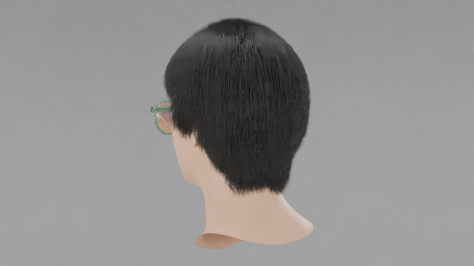 3D Stylish Man Face With Glasses Model - TurboSquid 2214075