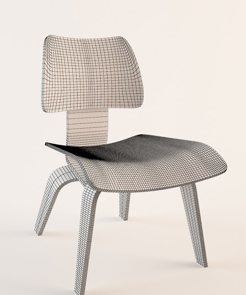 free dining chair wood 3d model