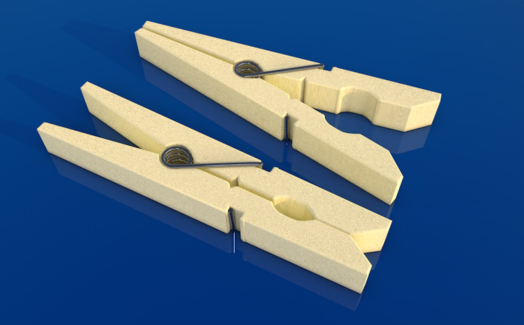 3D Clothespin Clothes Pin - TurboSquid 1242582