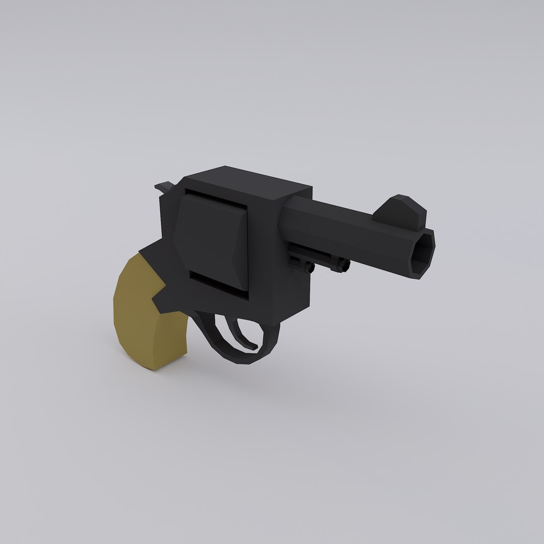 3D BRITISH BULL DOG REVOLVER - TurboSquid 1992014