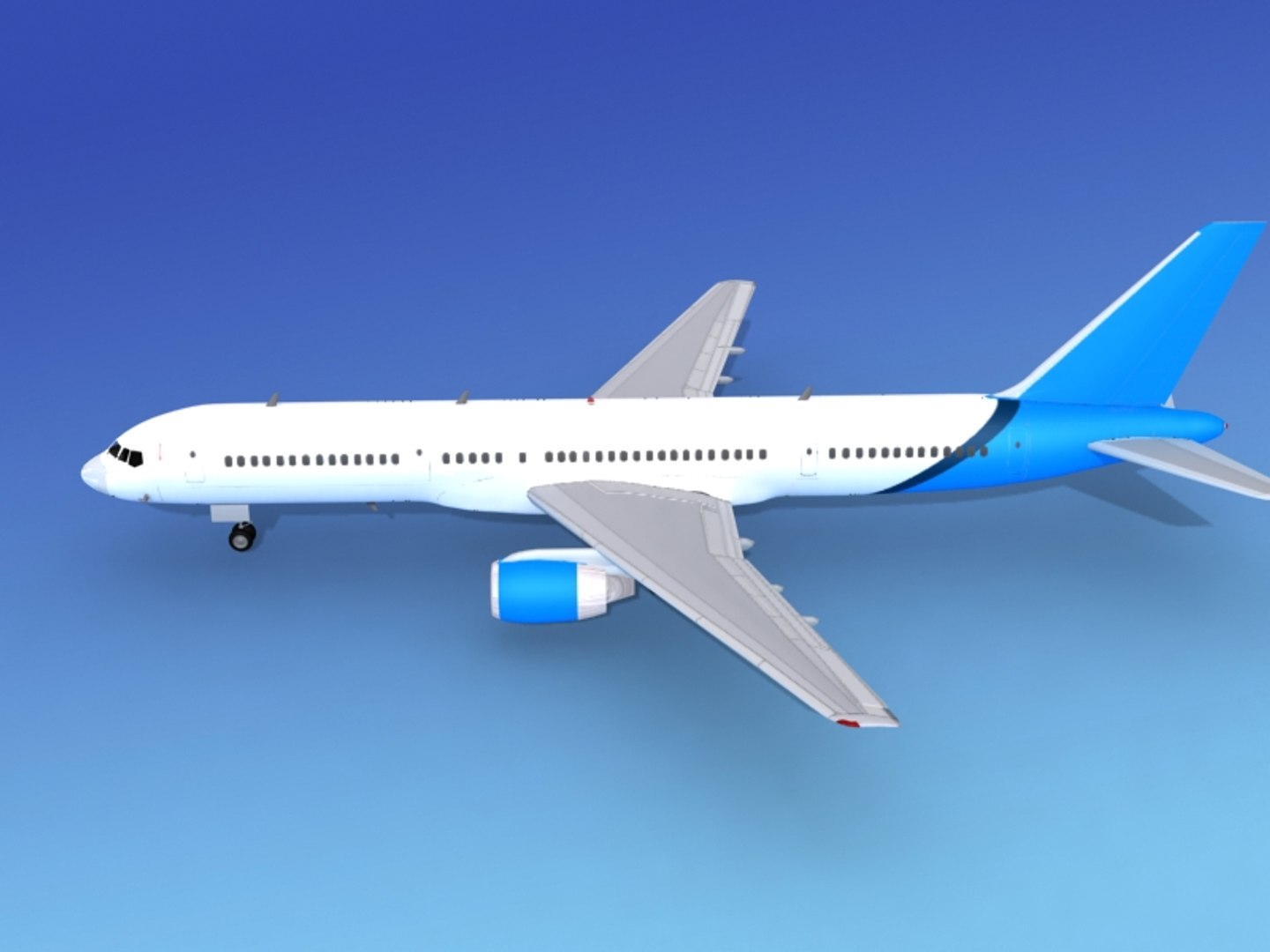 Airline Boeing 757 757-200 3d Model