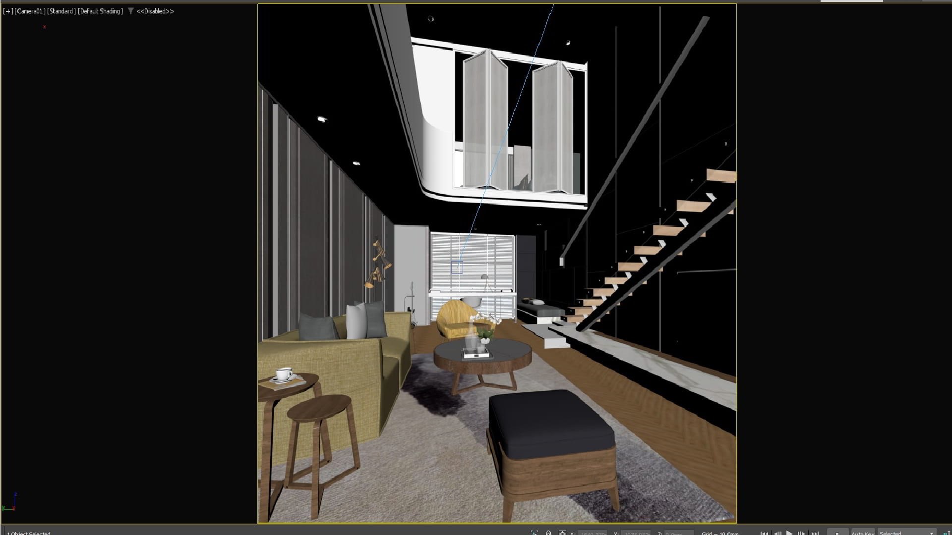 3D 60- Modern Duplex Living Room - TurboSquid 2026414
