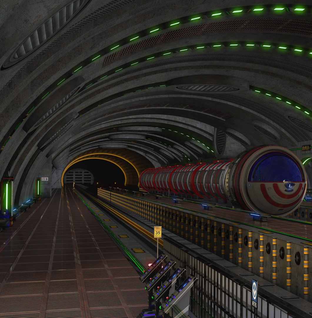 Sci-fi Metro 3D Model - TurboSquid 1266861