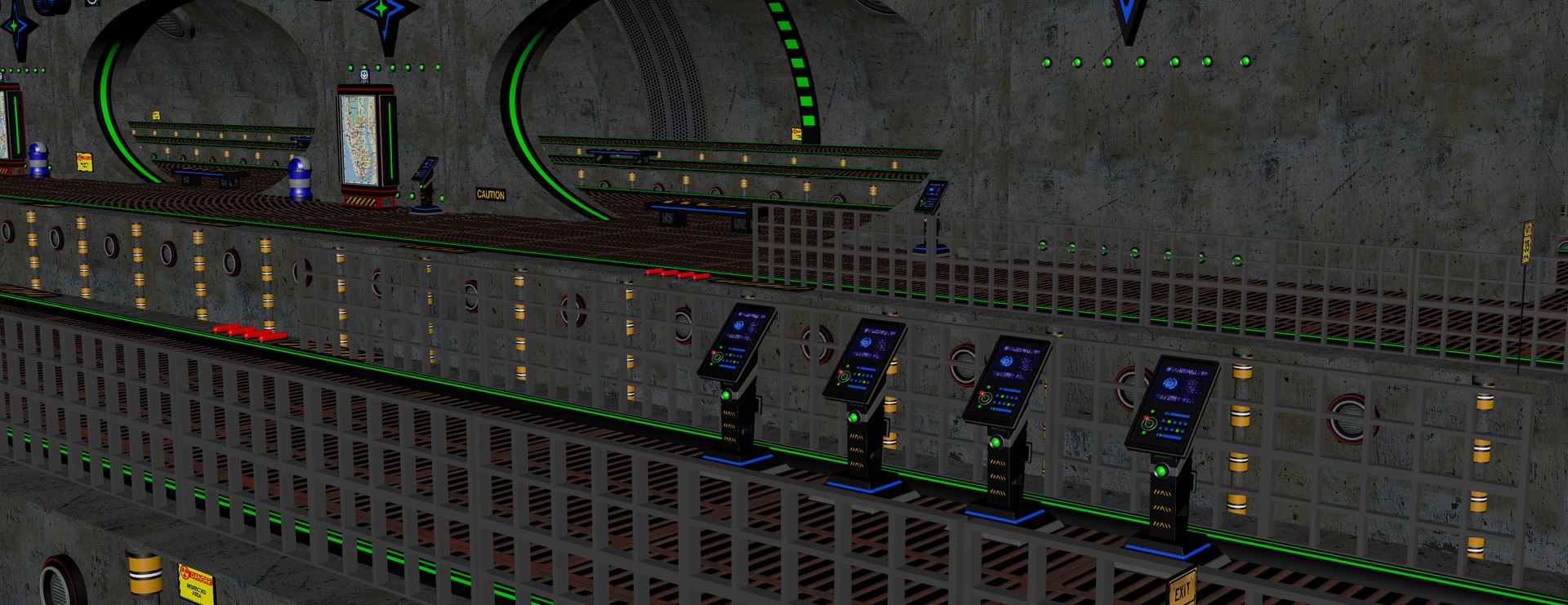 Sci-fi metro 3D model - TurboSquid 1266861