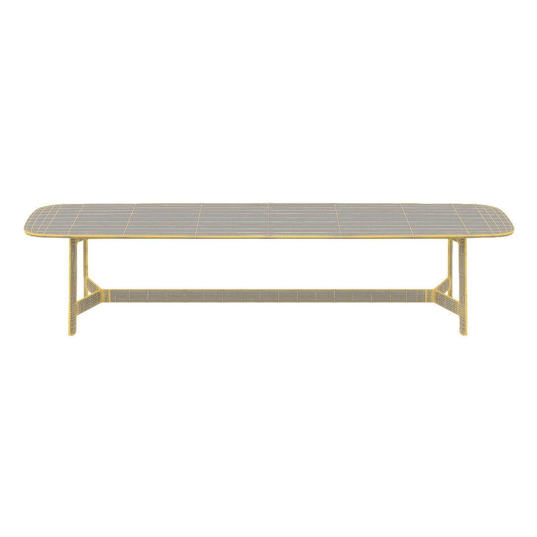 B And B Italia Alex Dining Table Rectangular 3D Model - TurboSquid 2084240