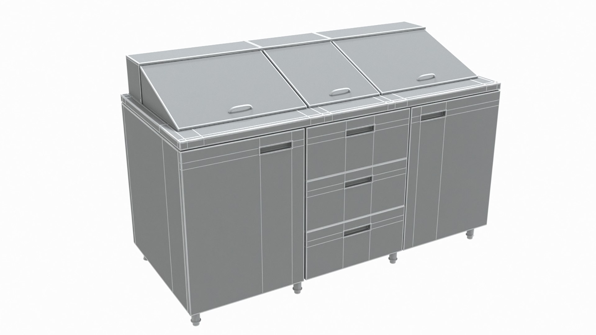 3D model commercial refrigerated food storage - TurboSquid 1613579