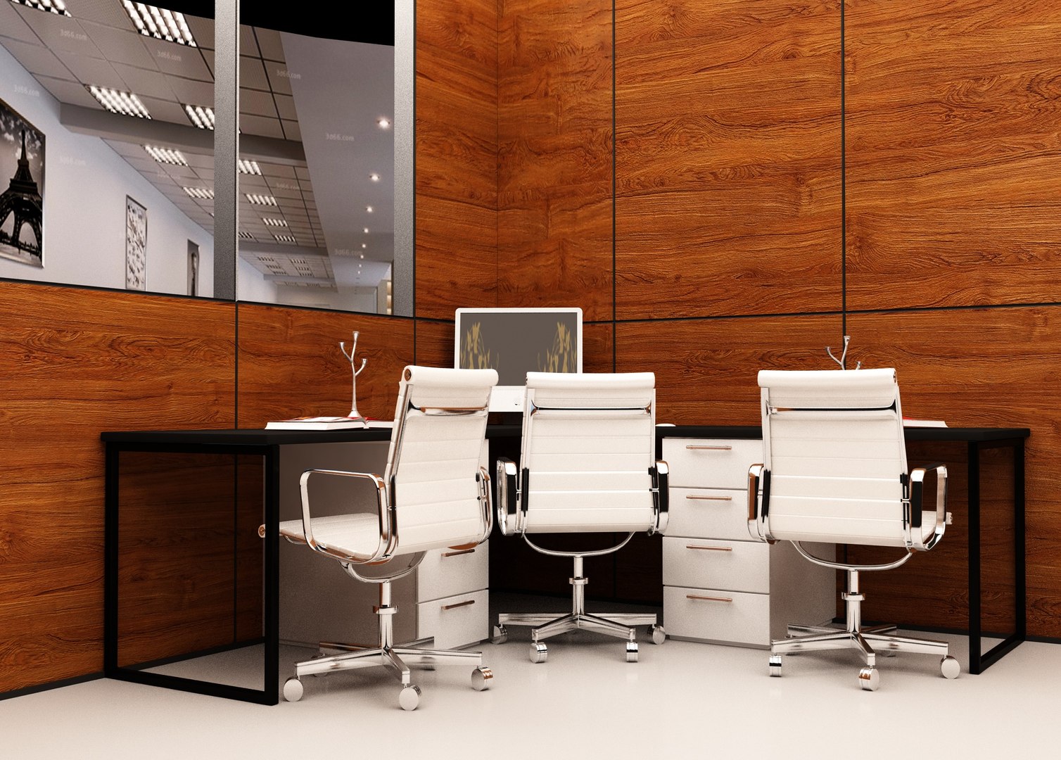 3D office desk model - TurboSquid 1841721