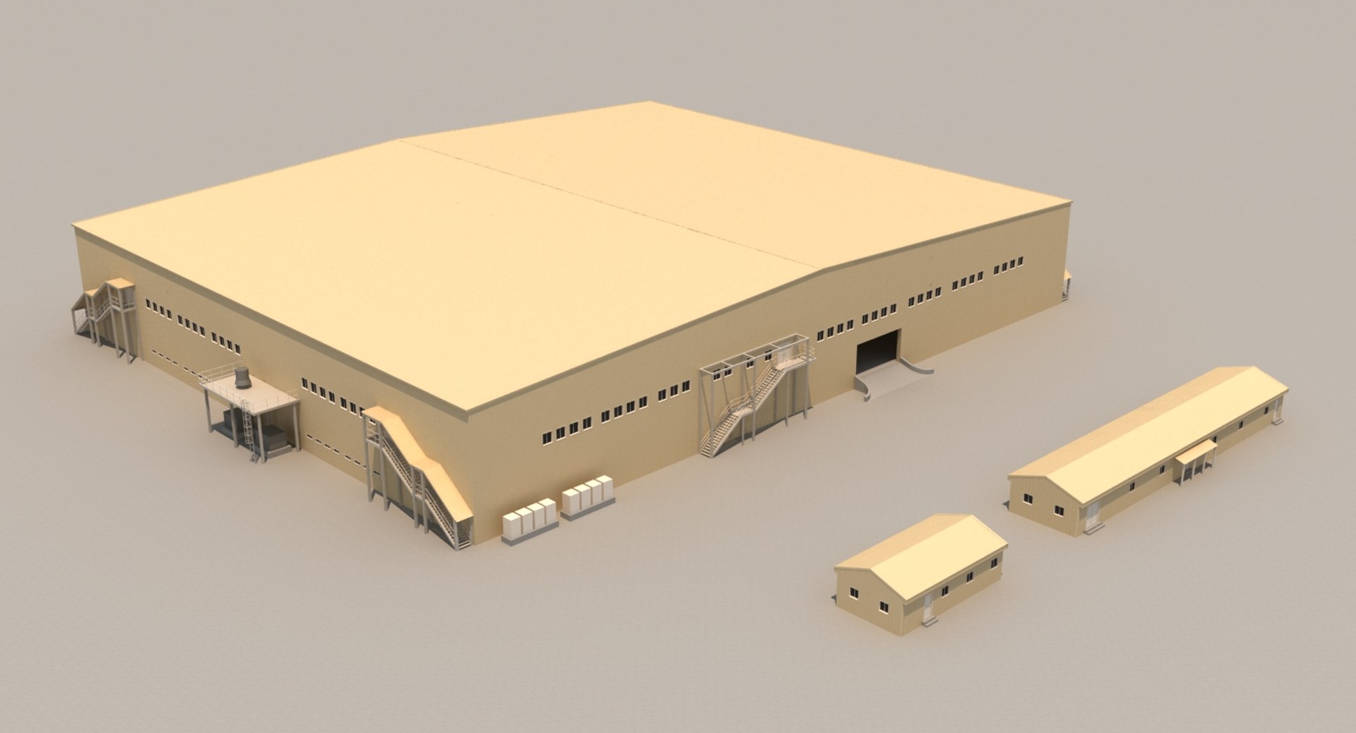 3D Model Industrial Buildings - TurboSquid 1159715
