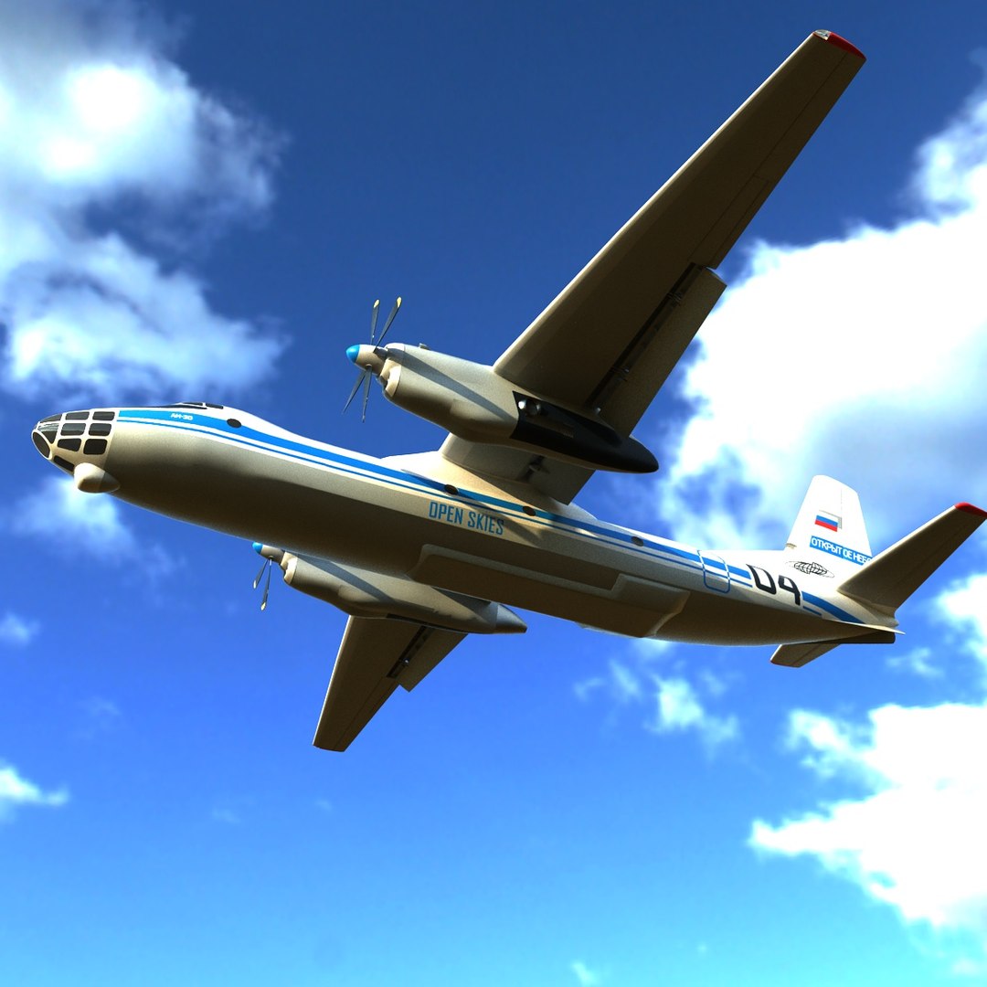 Antonov An-30 3D Model - TurboSquid 1152669