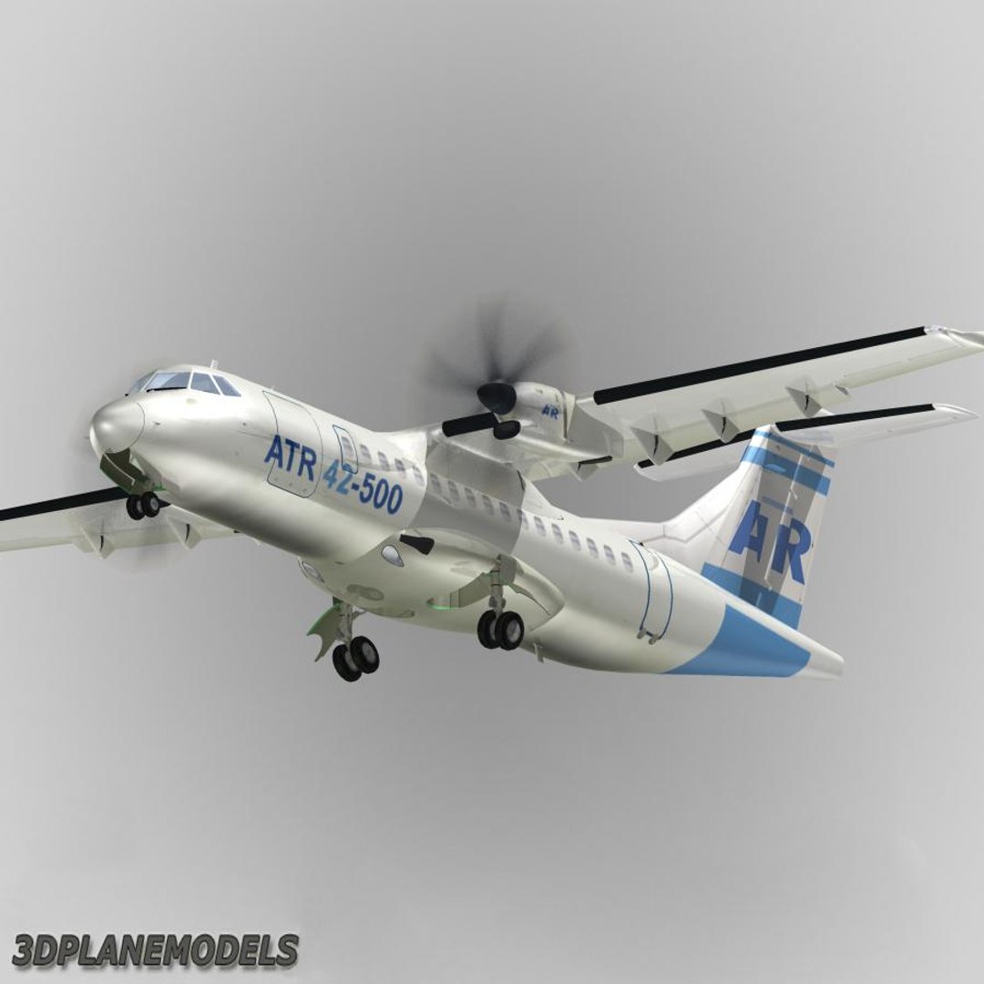 3d Atr 42-500 Livery 500