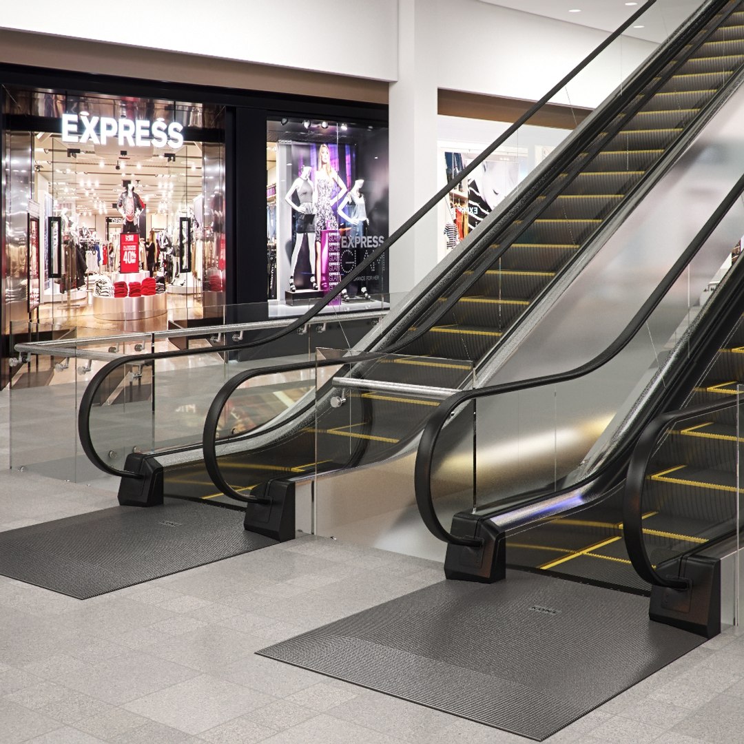 Kone Travelmaster 110 Escalator 3d Model
