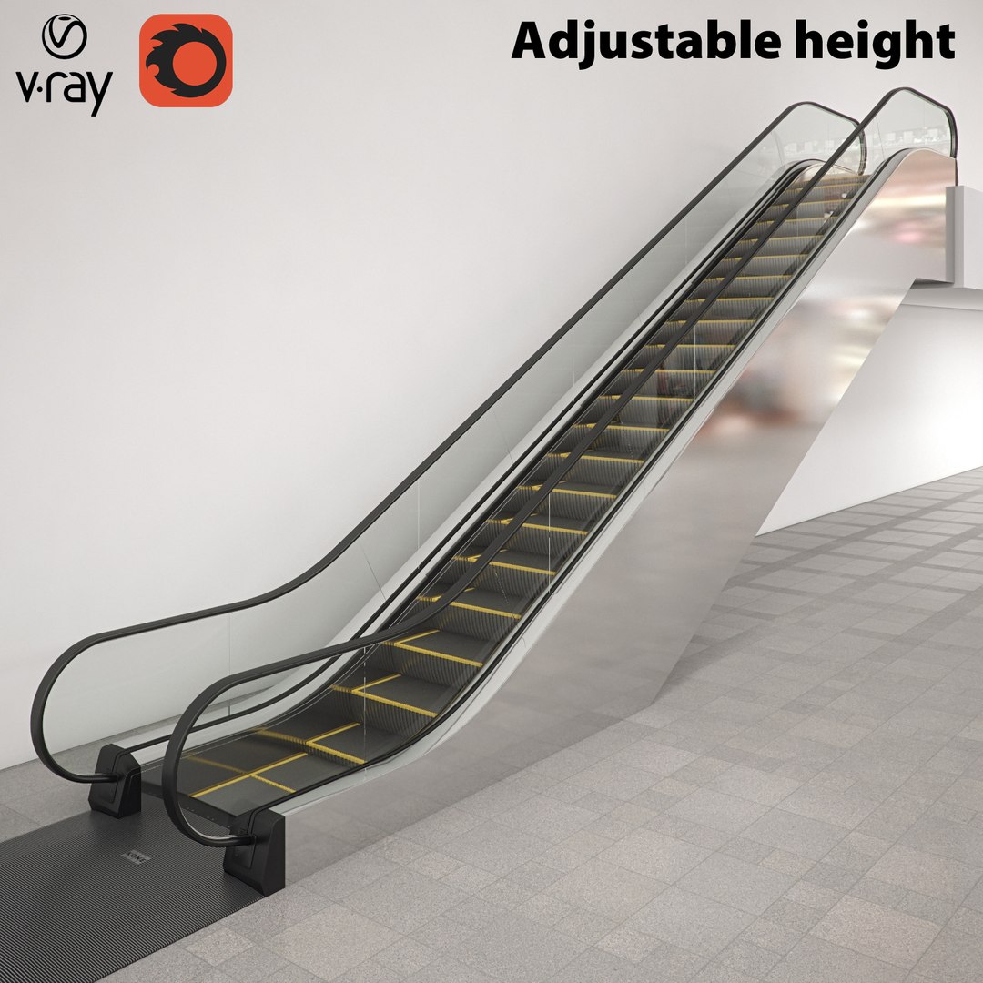 Kone Travelmaster 110 Escalator 3d Model