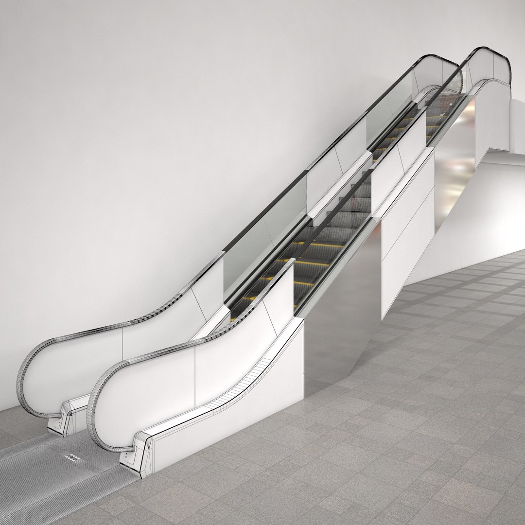 Kone Travelmaster 110 Escalator 3d Model