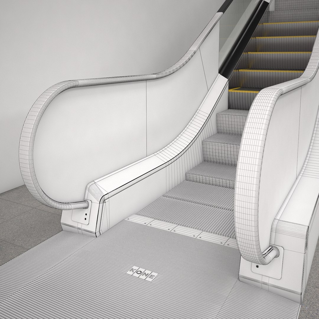 Kone Travelmaster 110 Escalator 3d Model
