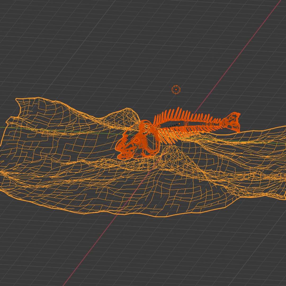 3D Dried Fish Bones Model - TurboSquid 1801429