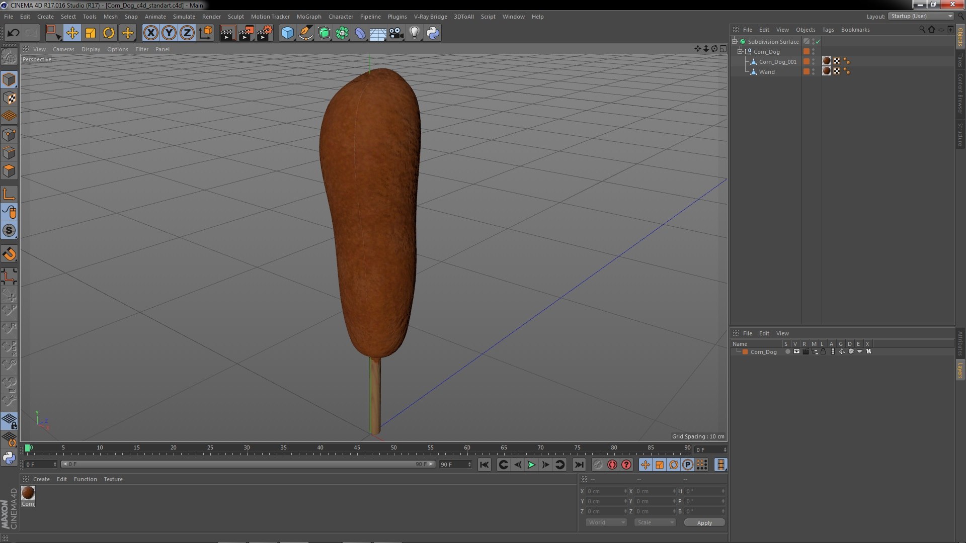 Corn Dog 3D - TurboSquid 2151213