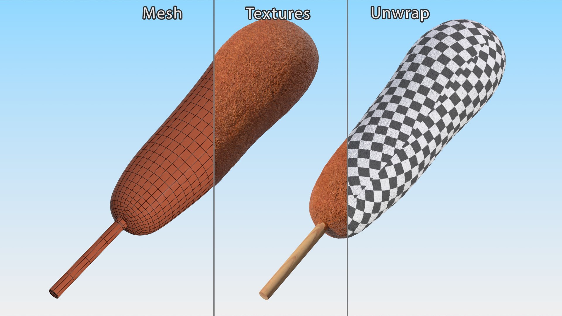 Corn Dog 3D - TurboSquid 2151213