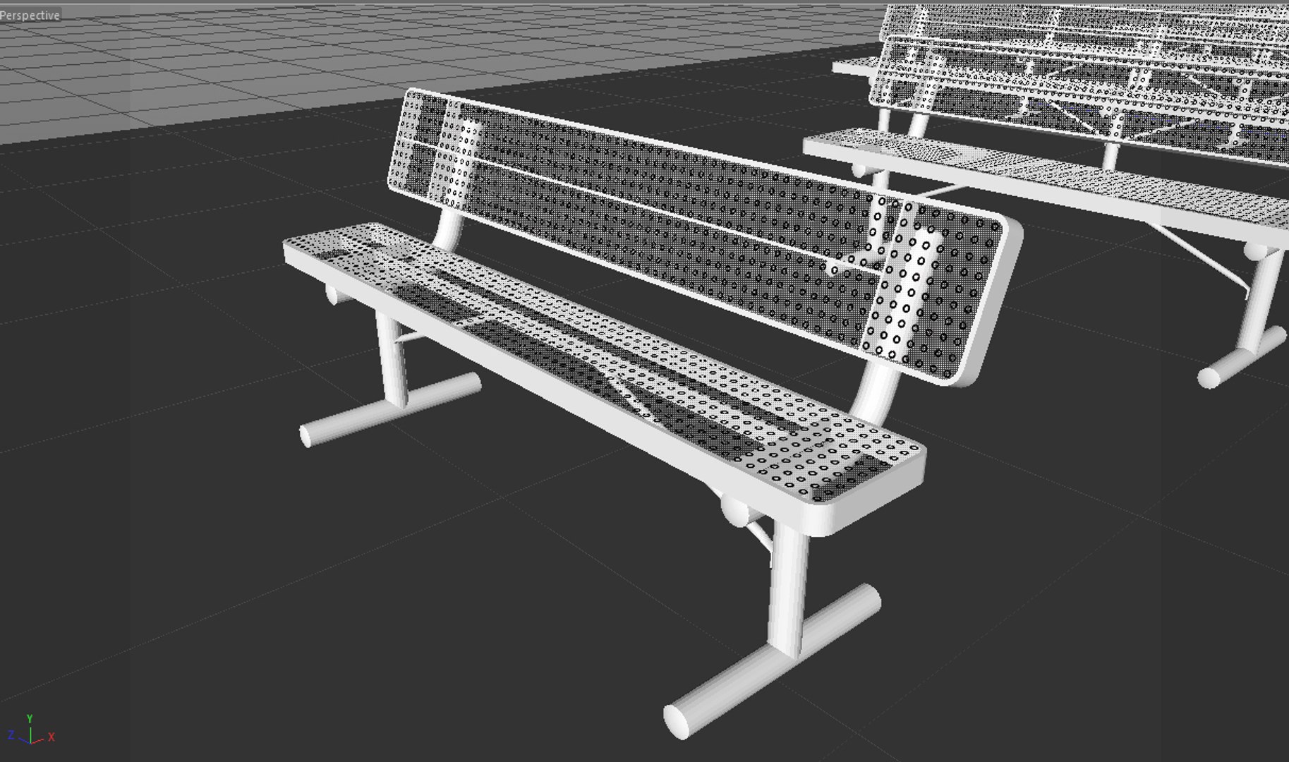 3D Model Park Bench - TurboSquid 1573859