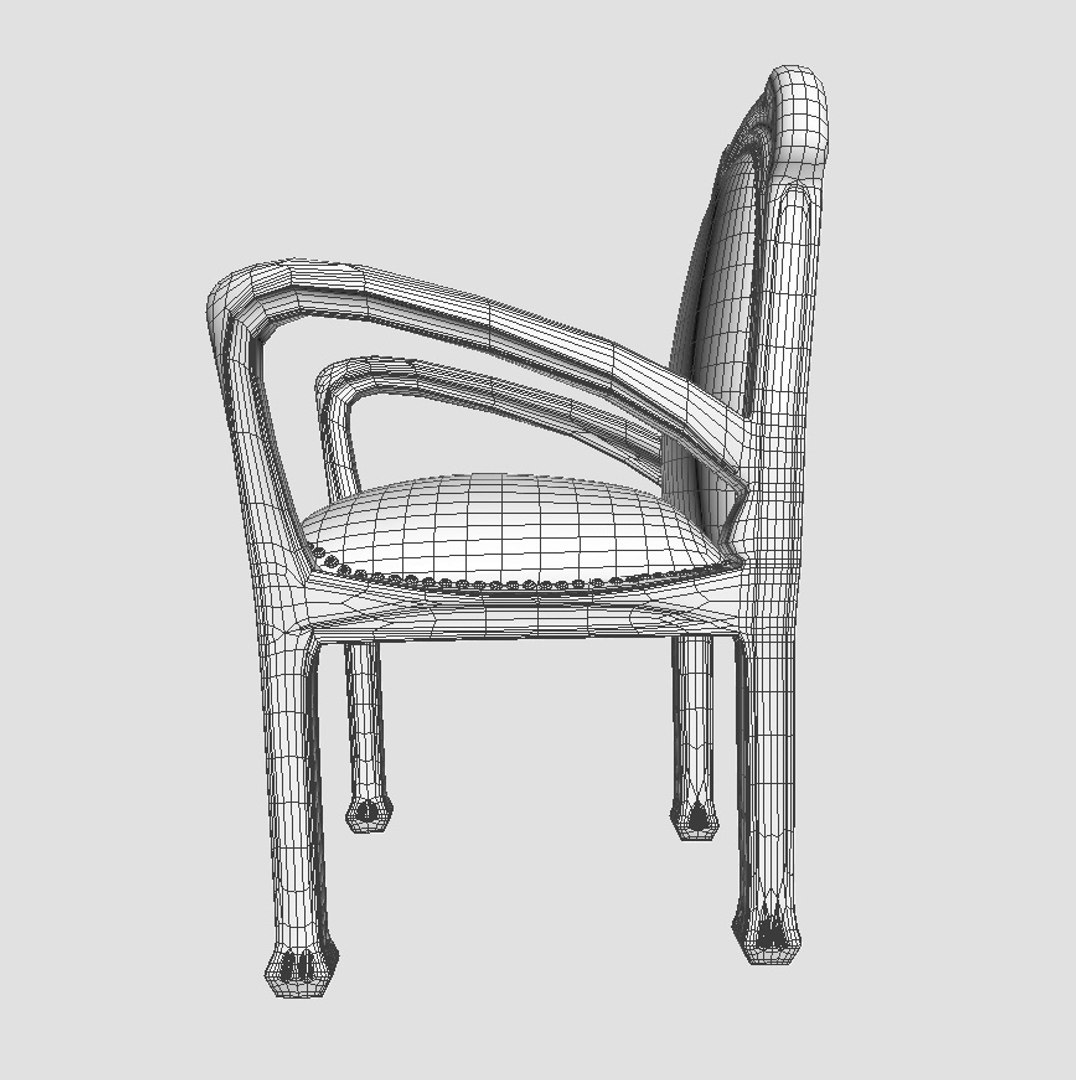 3d model of jacques gruber french art nouveau