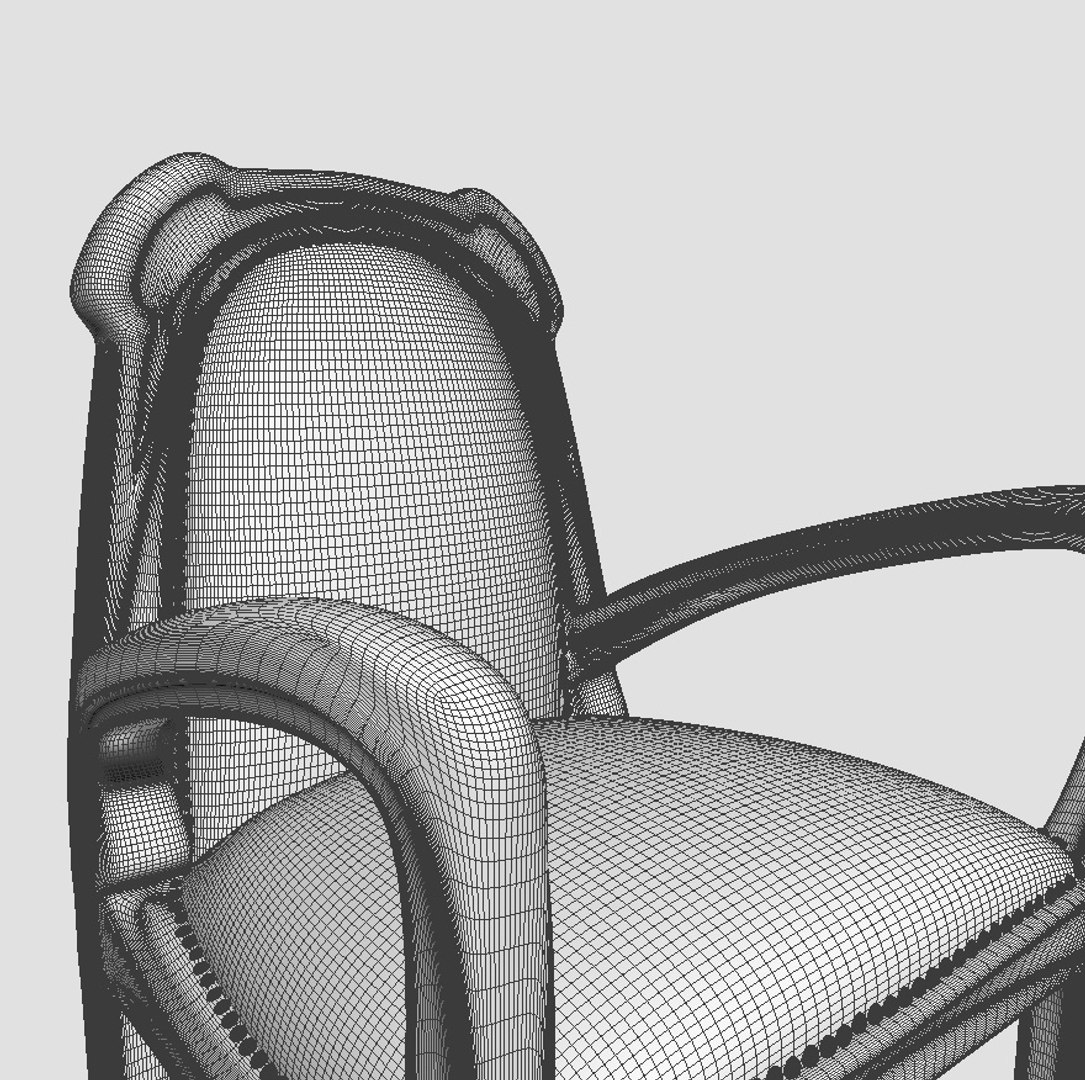 3d model of jacques gruber french art nouveau