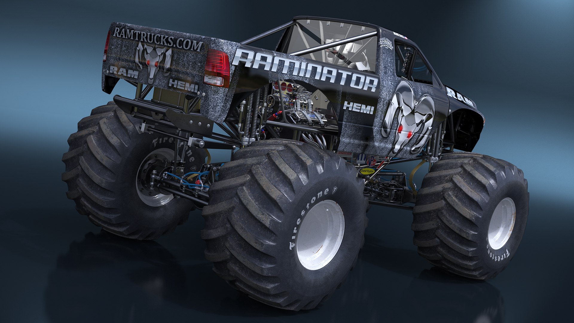 3D Raminator Monster Truck Model - TurboSquid 2384787