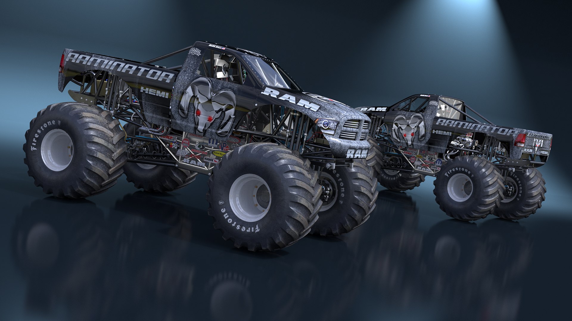 3D Raminator Monster Truck Model - TurboSquid 2384787