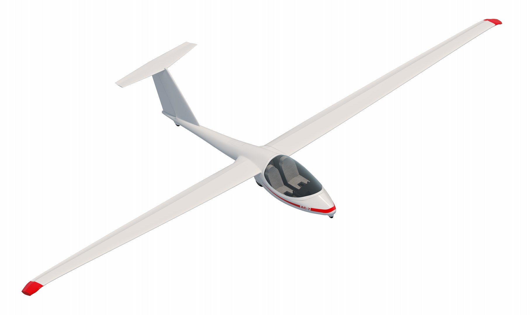 3D Glider Ac-7 Model - TurboSquid 1214542