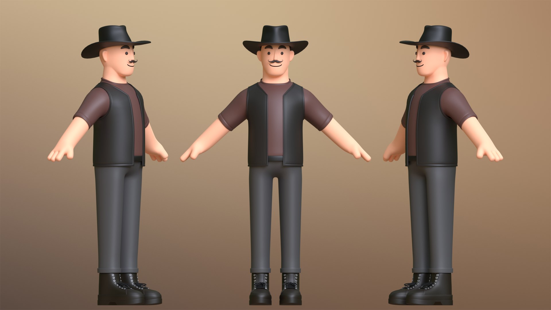 3D Minimal People Man Character 1001 - TurboSquid 2099178