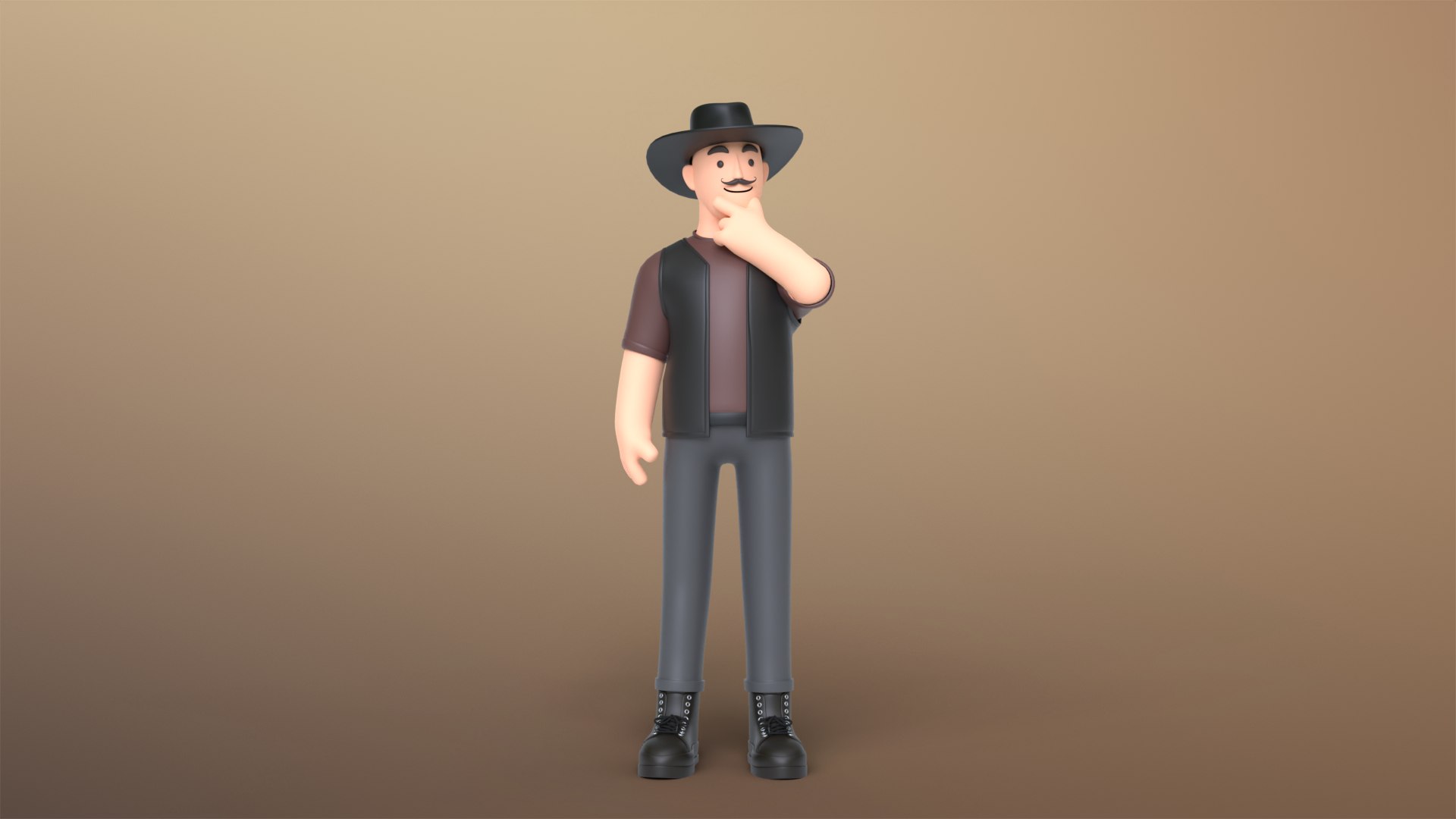3D Minimal People Man Character 1001 - TurboSquid 2099178
