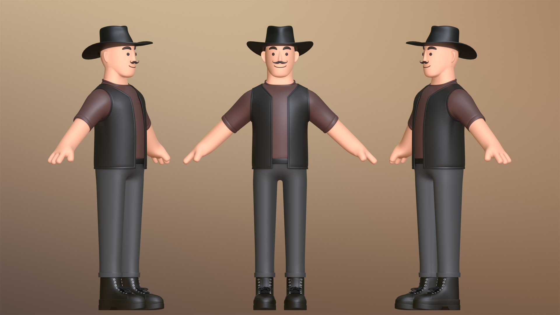 3D Minimal People Man Character 1001 - TurboSquid 2099178