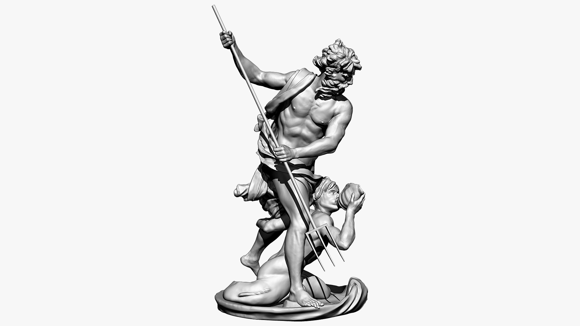 Neptun and Triton 3D model - TurboSquid 1753441