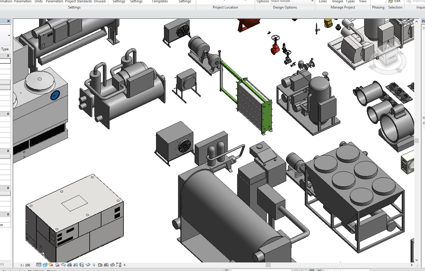 Famílias Revit do Equipamento Mecânico 2016 Modelo 3D - TurboSquid 1375461