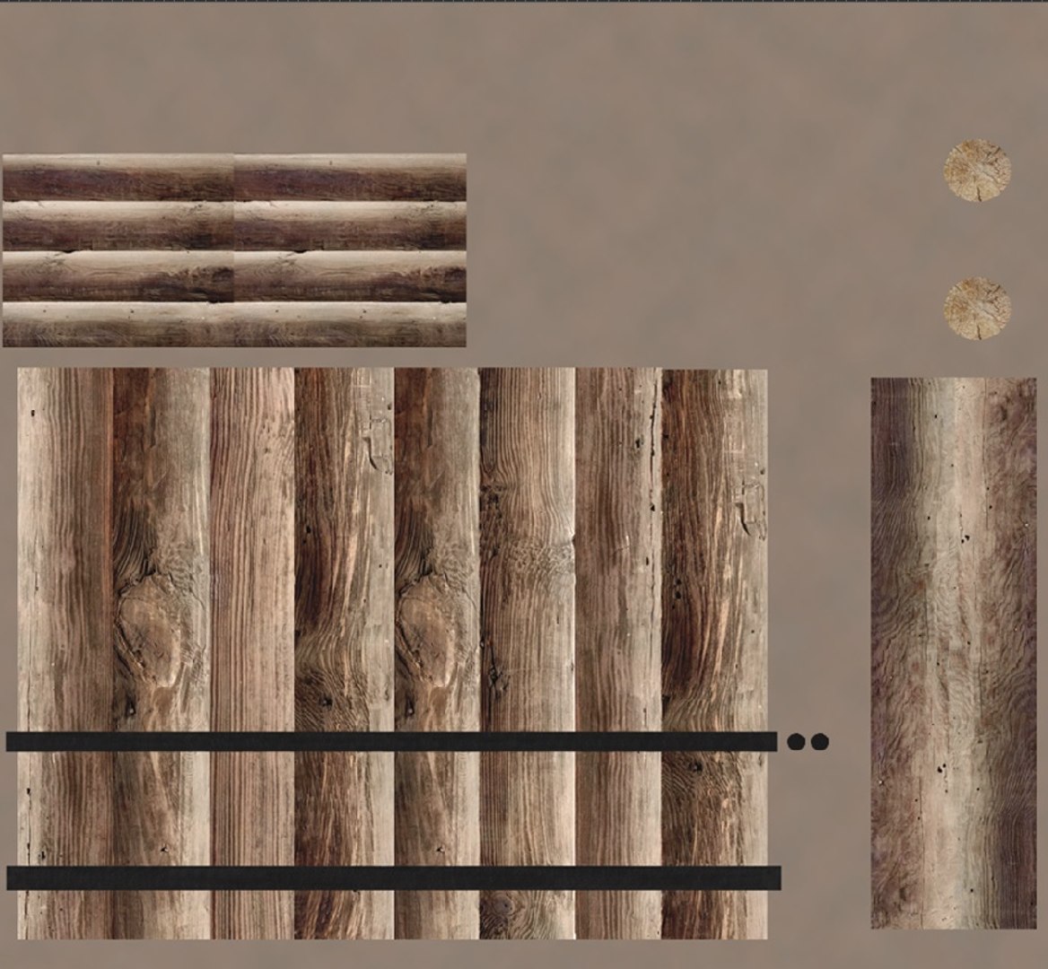 3d model wooden bucket v1