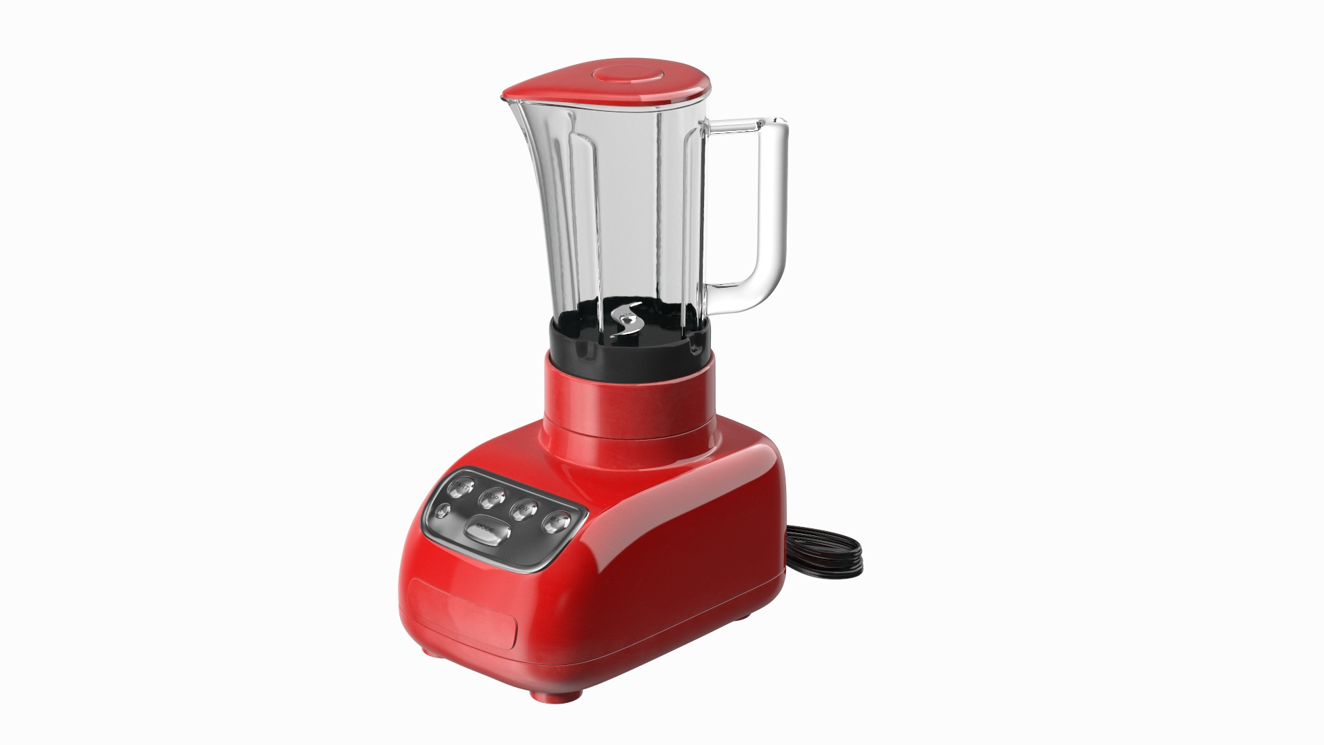 Red Blender With Glass Jar 3D - TurboSquid 2131654