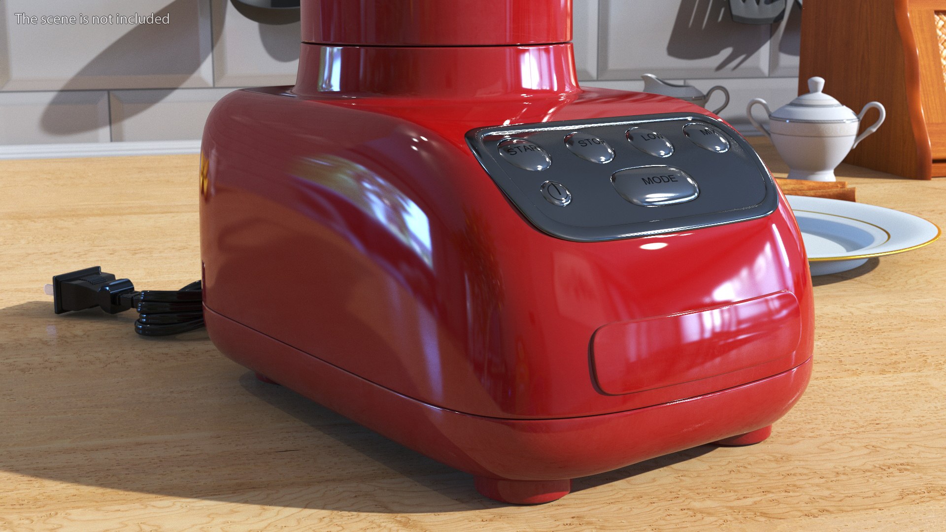 Red Blender With Glass Jar 3D - TurboSquid 2131654