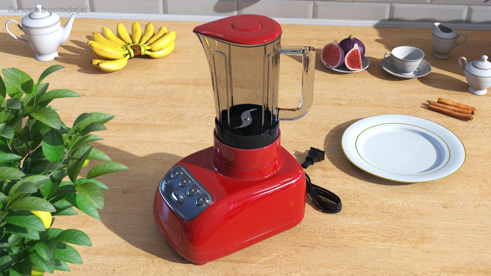 Red Blender With Glass Jar 3D - TurboSquid 2131654