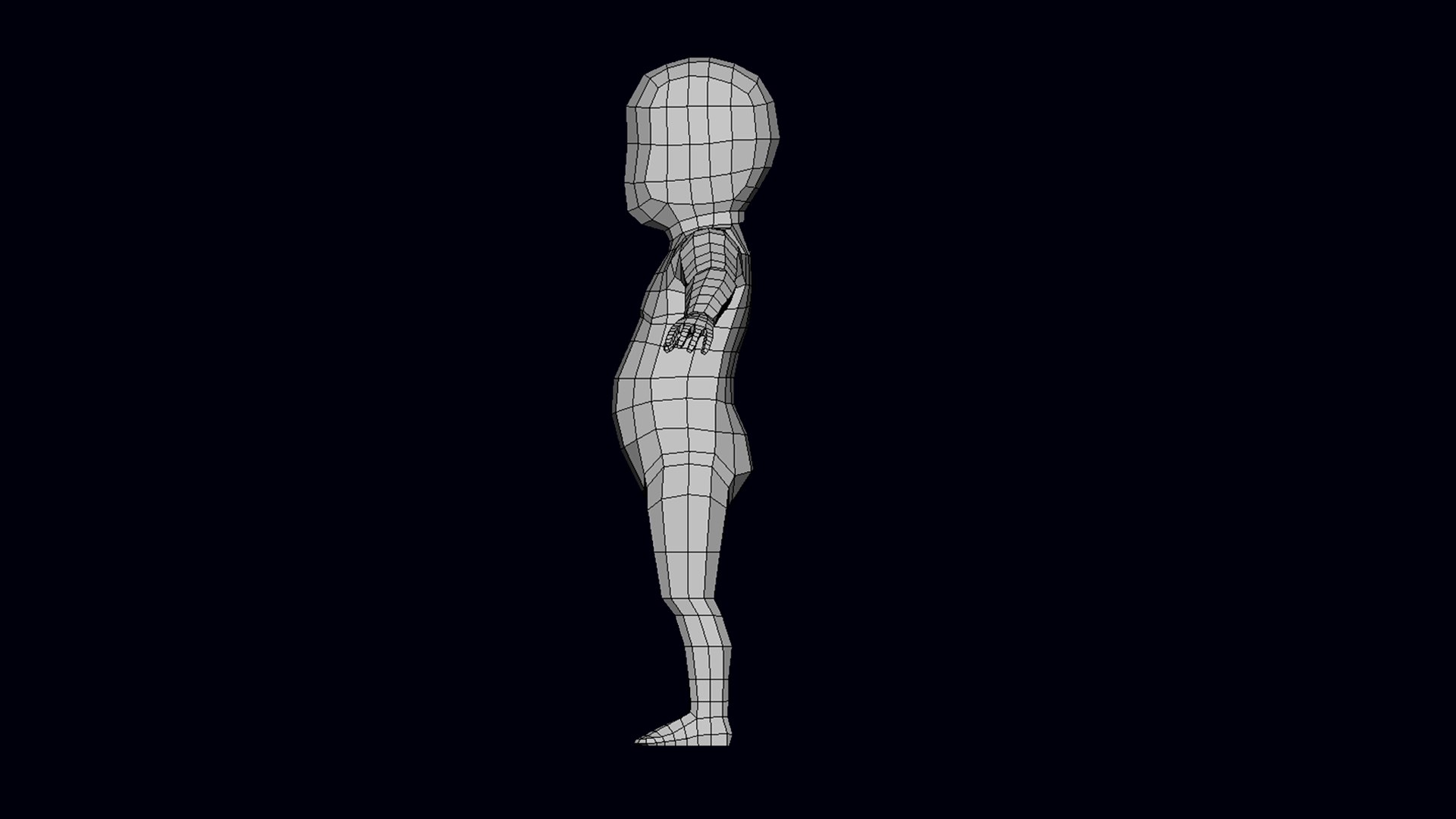 3D Baby Low Poly Base Mesh - TurboSquid 2318393