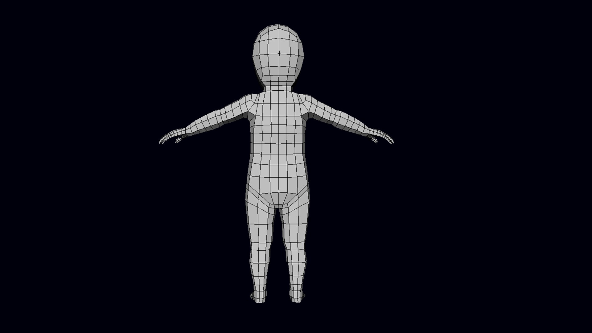 3D Baby Low Poly Base Mesh - TurboSquid 2318393