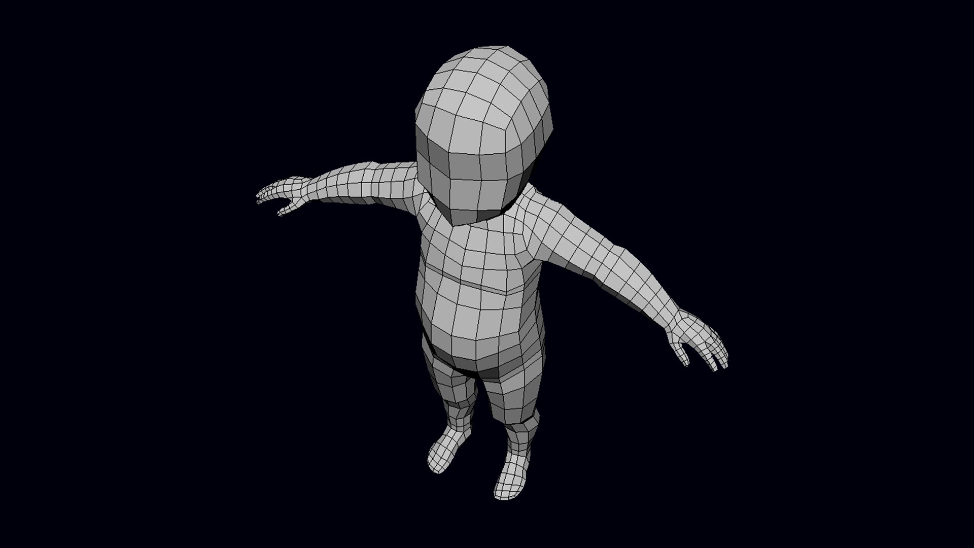 3D Baby Low Poly Base Mesh - TurboSquid 2318393