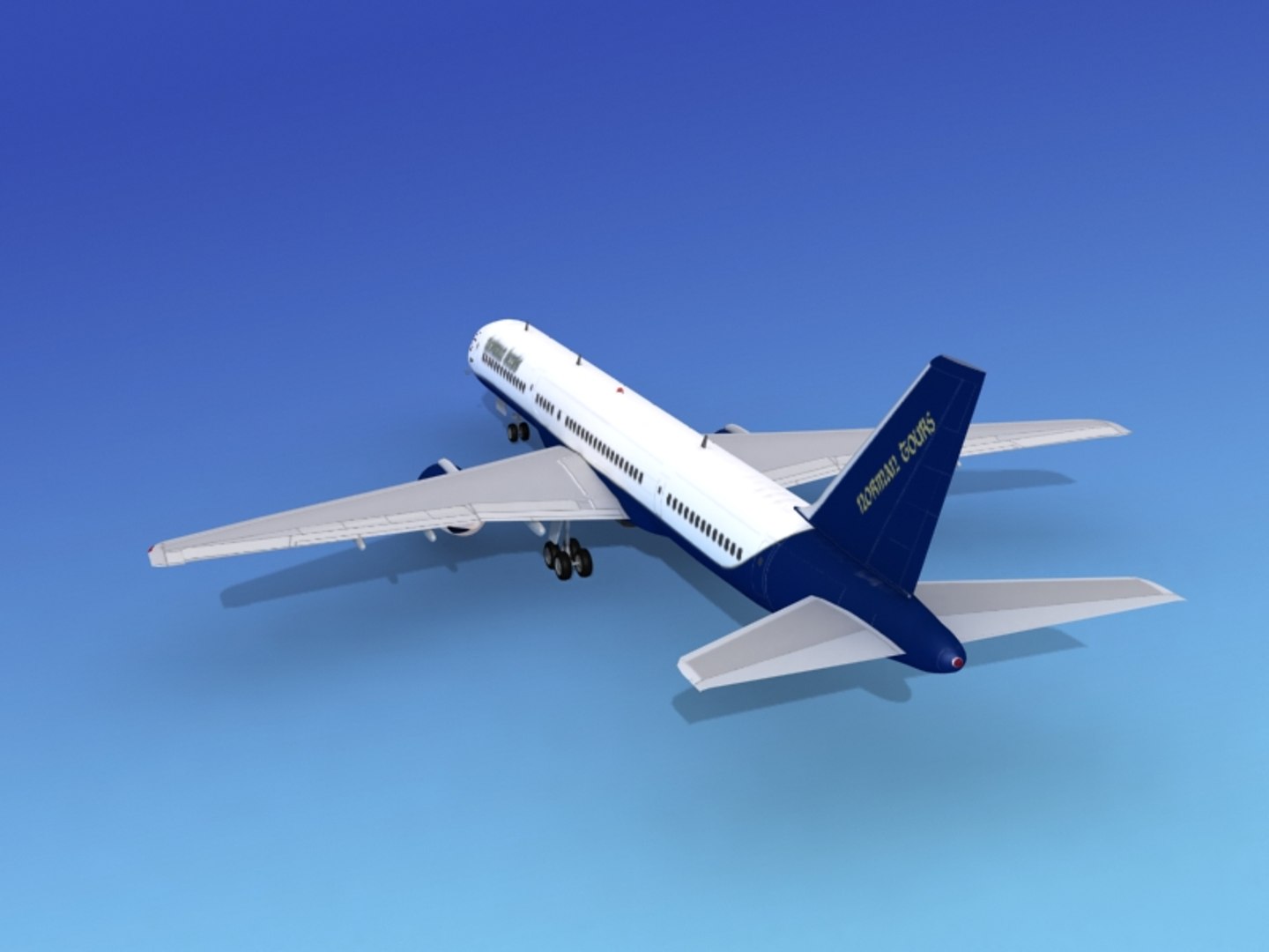 Airline Boeing 757 757-200 3d Dxf