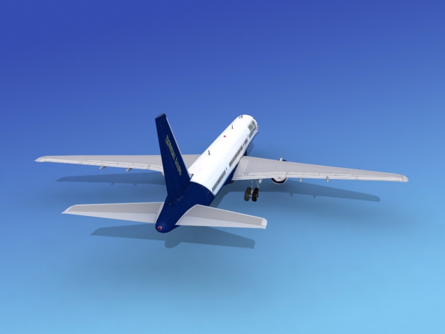 Airline Boeing 757 757-200 3d Dxf
