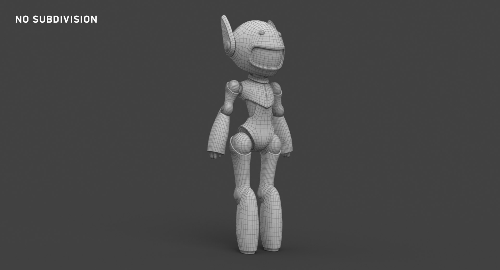 3D Cute Robot Black - TurboSquid 1283333
