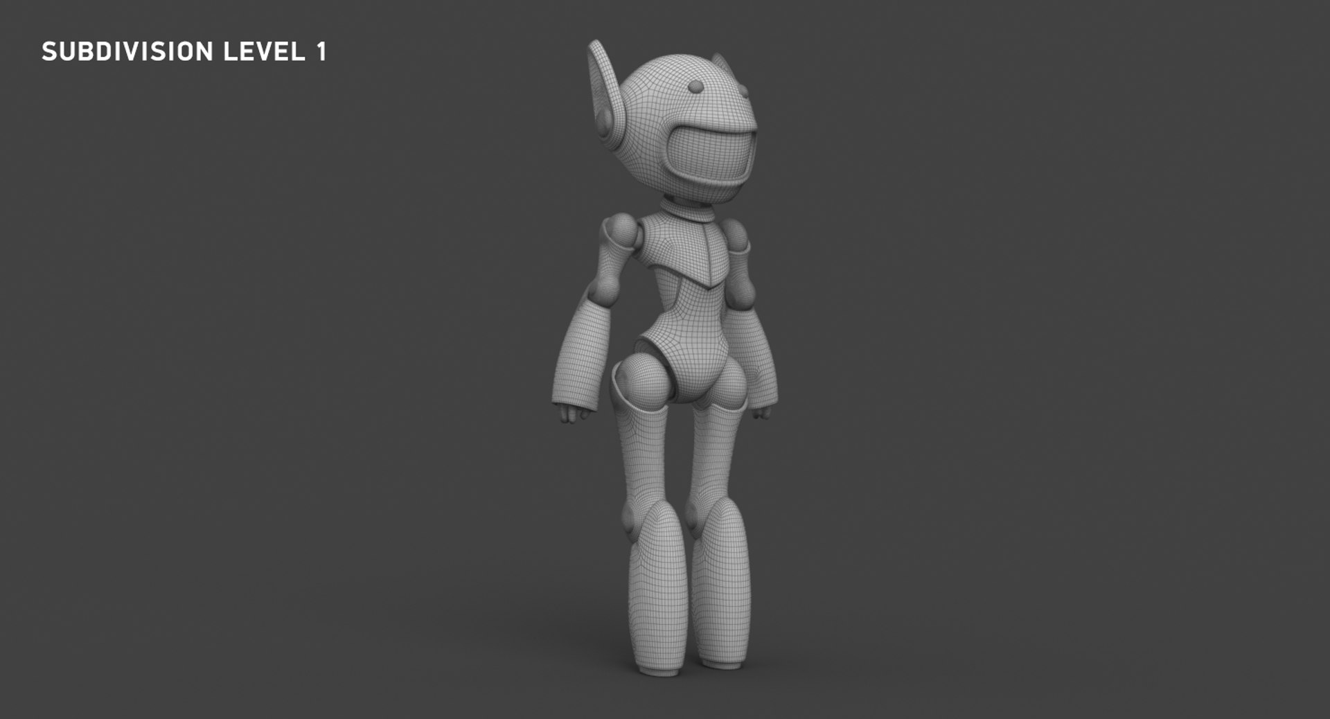 3D Cute Robot Black - TurboSquid 1283333
