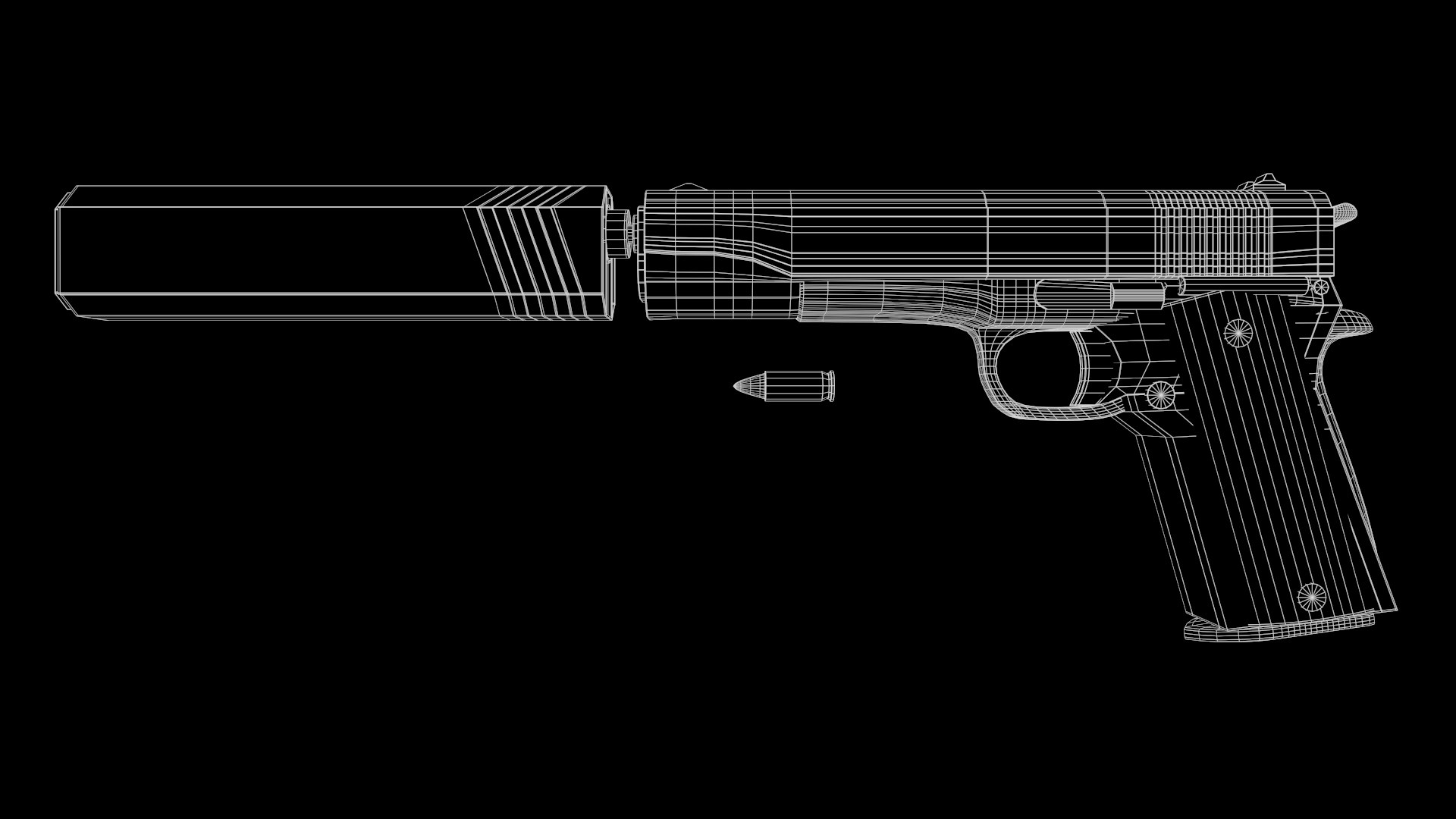 3D Colt 1911 Model - TurboSquid 1716683